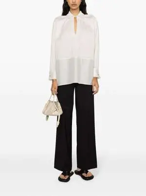Max Mara Pinstriped Shirt - White