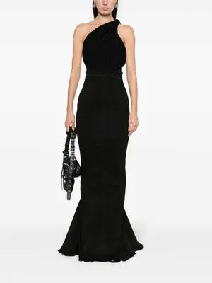 Rick Owens One-shoulder Draped Bodysuit - Black