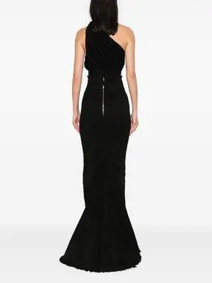 Rick Owens One-shoulder Draped Bodysuit - Black