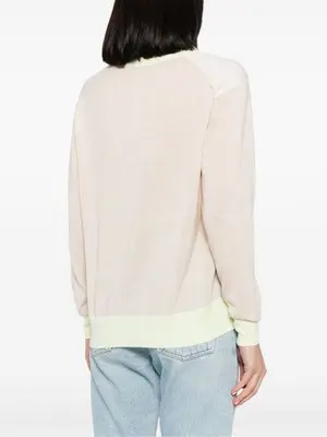 Maison Kitsuné Baby Fox-embroidered Wool Cardigan - White