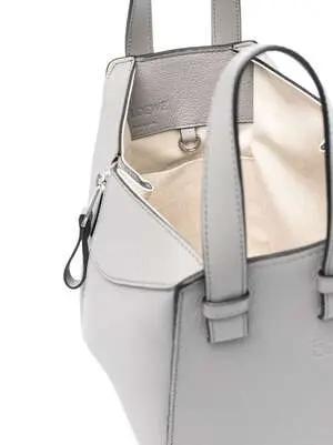 Loewe Compact Hammock Leather Shoulder Bag - Grey