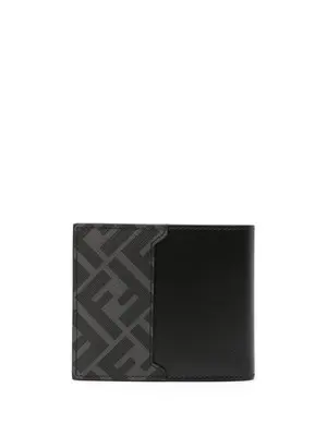 Fendi Ff Bi-fold Leather Wallet