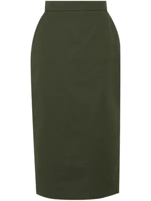 Max Mara Cotton Pencil Midi Skirt