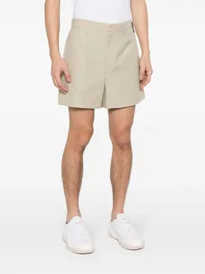 Fendi Wool Bermuda Shorts - Neutrals