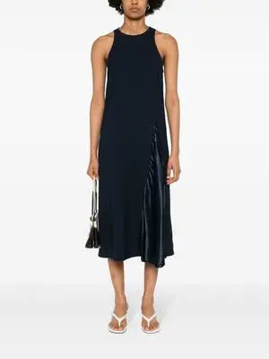 Erika Cavallini Cady-texture Midi Dress - Blue