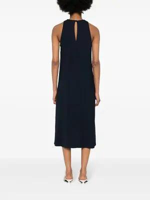 Erika Cavallini Cady-texture Midi Dress - Blue