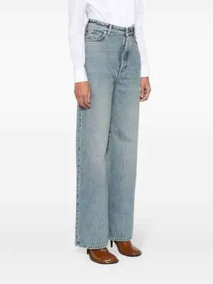 Loewe High-rise Wide-leg Jeans - Blue