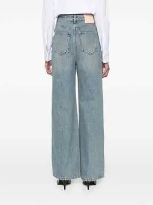 Loewe High-rise Wide-leg Jeans - Blue