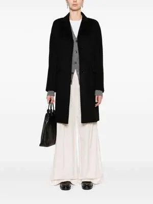 Max Mara Bingo Belted Coat - Black