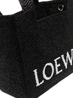 Loewe Small Raffia Tote Bag