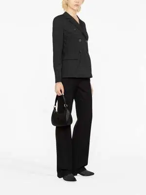 Max Mara Virgin Wool Double-breasted Blazer - Grey