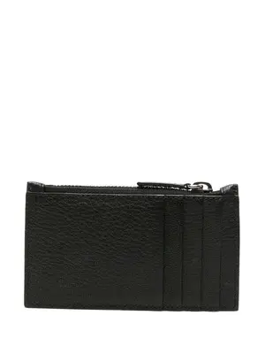 Roberto Cavalli Rc-plaque Leather Cardholder
