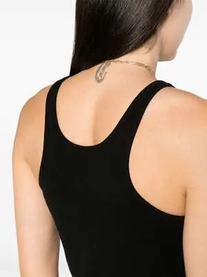 Max Mara Sleeveless Knitted Top - Black