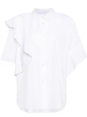 JNBY Ruffled Short-sleeve Shirt