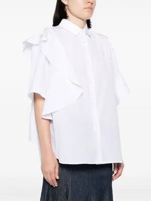 JNBY Ruffled Short-sleeve Shirt