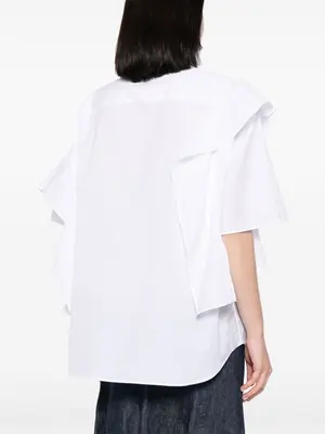 JNBY Ruffled Short-sleeve Shirt