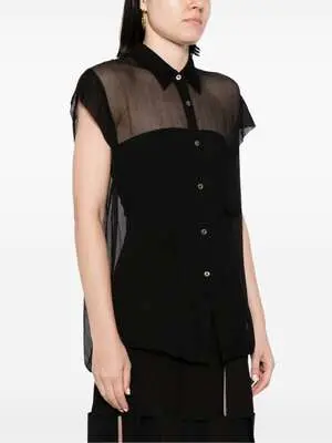 JNBY Semi-sheer Silk Blouse