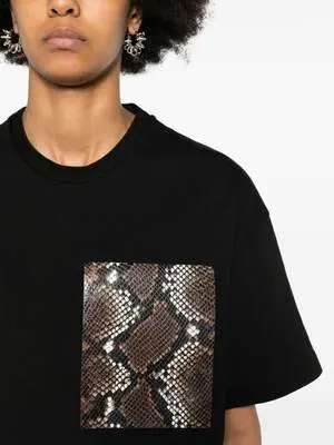 JIL SANDER Chest-pocket Cotton T-shirt - Black