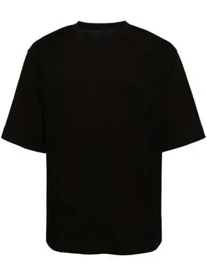 CROQUIS Round-neck Cotton-blend T-shirt - Black