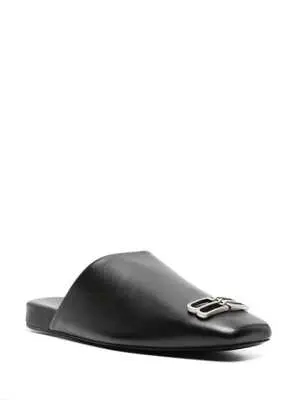 Balenciaga Cosy Bb Leather Slippers