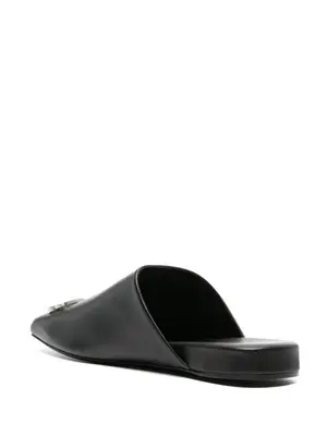 Balenciaga Cosy Bb Leather Slippers