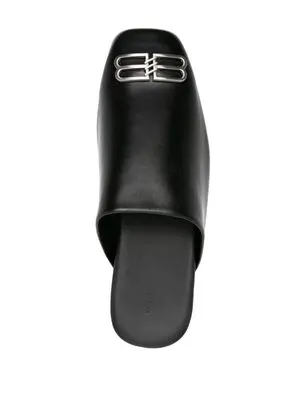 Balenciaga Cosy Bb Leather Slippers