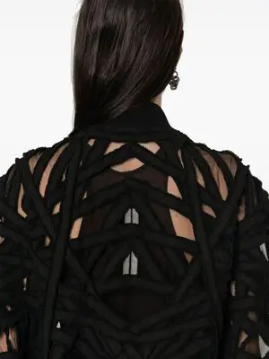 Rick Owens Peter Flight Strap-detail Oversized Jacket - Black
