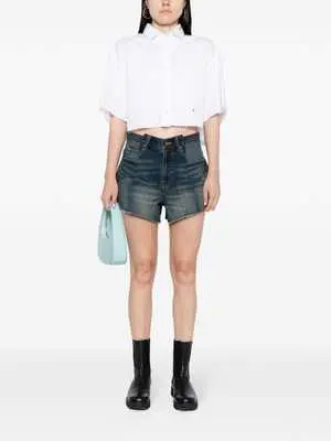 JNBY Logo-patch Denim Shorts