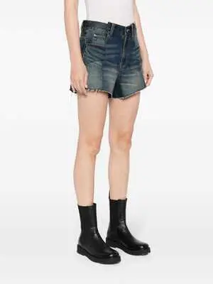 JNBY Logo-patch Denim Shorts