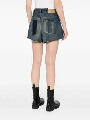 JNBY Logo-patch Denim Shorts