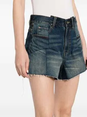 JNBY Logo-patch Denim Shorts