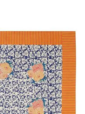 LISA CORTI Arabesque Corolla Cotton Tablecloth