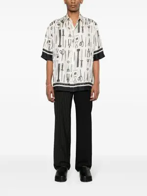 Fendi Graphic-print Silk Shirt