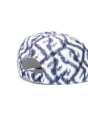 Fendi Ff Logo-print Baseball Cap - Blue
