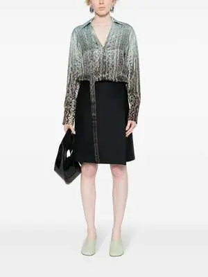 Fendi Animal-print Silk Shirt