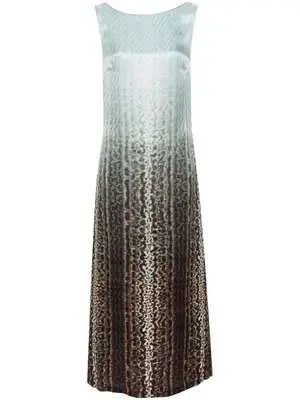 Fendi Ff-jacquard Snake Maxi Dress