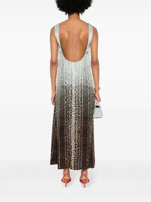 Fendi Ff-jacquard Snake Maxi Dress