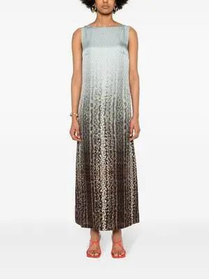 Fendi Ff-jacquard Snake Maxi Dress