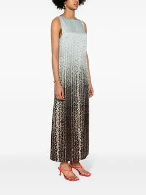 Fendi Ff-jacquard Snake Maxi Dress