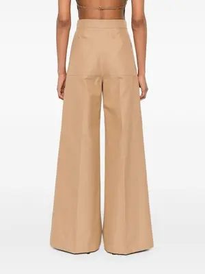 Max Mara Pleated Wide Leg Palazzo Pants