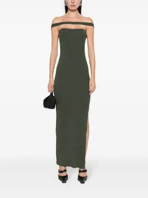 COURREGES Hyperbole 90's Maxi Dress - Green