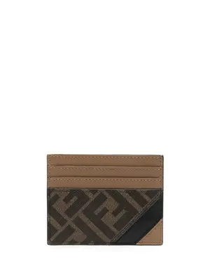 Fendi Logo-print Cardholder - Brown