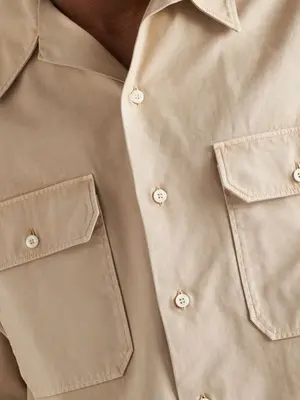 Prada Appliqué-logo Cotton Shirt