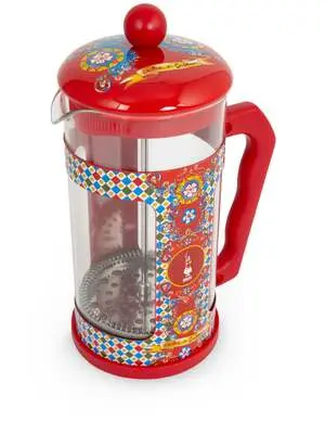 Dolce & Gabbana X Bialetti Carretto-print French Coffee Press - Red