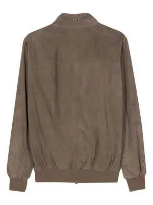 Herno Panelled Leather Jacket