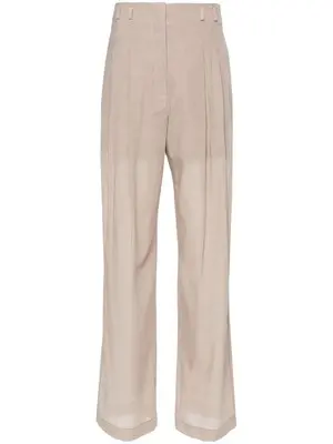 Philosophy Di Lorenzo Serafini Pleat-detailing Trousers - Neutrals