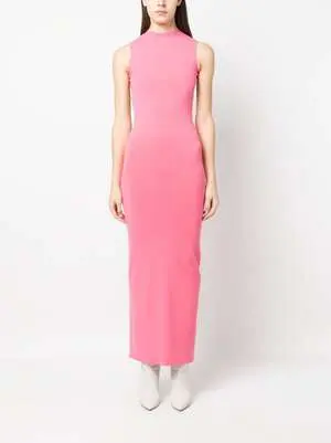Sportmax Cut-out Detail Long Dress - Pink