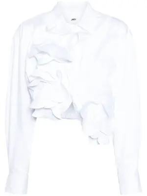 JNBY Flower-detailing Cotton Shirt - White