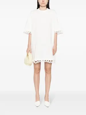 JNBY Perforated Detailing Cotton Dress