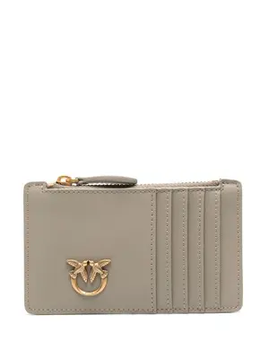 Pinko Airone Love Birds Cardholder - Grey